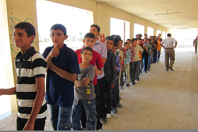 800px-Iraqi_school_children_stand_in_line_to_receive_school_supplies_in ...